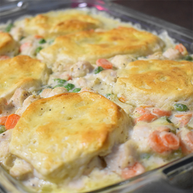 Chicken Pot Pie With Biscuit Crust Recipe